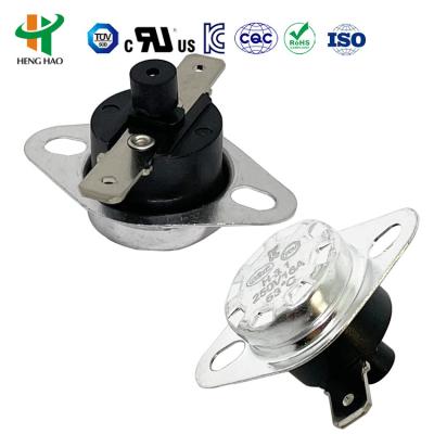China KSD301 Bimetal Thermostat Temperature Controlled Switch with Normally Closed or Open Auto or Manual Reset UL/CQC/TUV/RoHS Certified for sale