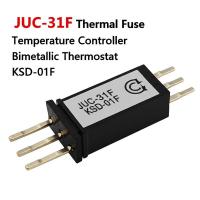 China JUC-31F Thermal Fuse Bimetallic Thermostat with 0~150°C Range Bakelite Case for PCB Circuit Board for sale