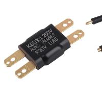 China KSD301 Bimetal Thermostat Thermal Switch with Normally Closed or Open Contacts in Plastic or Ceramic Housing and Aluminum Cap or Copper Head for sale