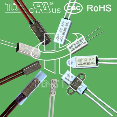 China H20 Temperature Thermostat Switch , 18.5 Length Bimetal Temperature Switch for sale