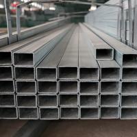 China Galvanized Square Steel Pipe 6m 275g/m2 Zinc Coating SS540 Iron GI Tube for sale