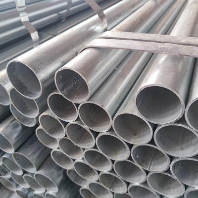 China Hot Dip Galvanized Steel Pipe Low Carbon Alloy Hollow GI Square Round 0.6mm Wall Thickness 6m Length for sale