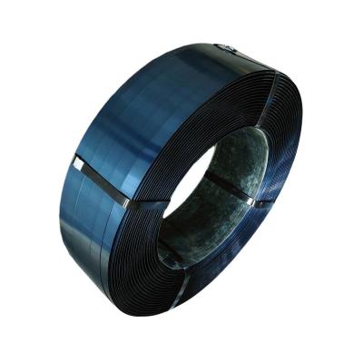 China 32x0.93mm Carbon Steel Coil ANSI Cold Reduced Blue Tempered Waxed Strapping for sale