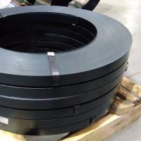 China 32x0.93mm Carbon Steel Coil ANSI Cold Reduced Blue Tempered Waxed Strapping for sale