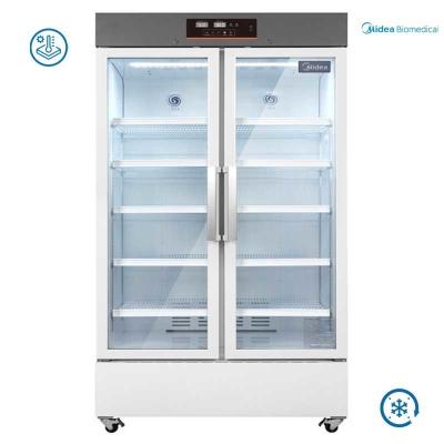 China 2-8 Degree Medical Pharmacy Refrigerator with Glass Door for Hospital Laboratory Equipment for sale