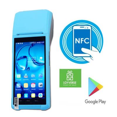 China 4 Core Android 8.1 Handheld Wireless Smart POS Machine Terminal 8G 16G for sale