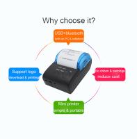 China Mini Portable Waybill Printer Bluetooth Thermal Printer 58mm ZJ-5805 for sale