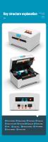 China ROHS USB 3 Inch Label Printer Sticker Label Maker For Logistics Shipping for sale