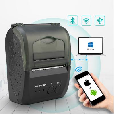 China Mobile Mini Bluetooth Thermal Printer 58mm Ticket Receipt Barcode Printing for sale