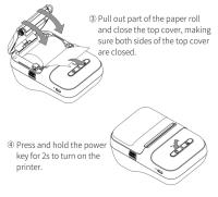 China 2 Inch 58mm Bluetooth Handheld Wireless Thermal Label Printer Royal Mail for sale