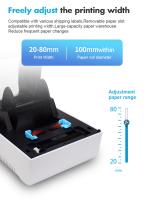 China Bluetooth Wireless 80mm 3 Inch Label Printer For Warehouse Management for sale