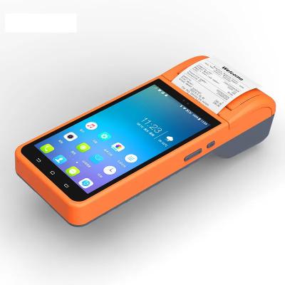 China Android  8.1 System Handheld POS Terminal With 58mm Thermal Printer for sale