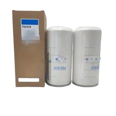 China Iron Pressure Filter Paper Excavator Truck Engine Oil Filter P551670 with 99.99% Tested for sale