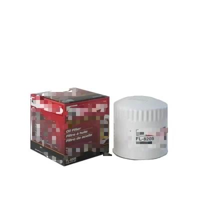 China Engine Filtration System Oil Filter FL-820S Customizable with and Ahlstrom or HV Paper for sale