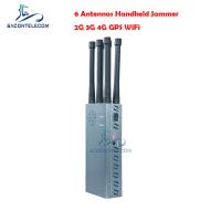 China 6 Bands GPS Jammer Blocker with 54W Output Power and 30m Radius for Cell Phone Signal Blocking for sale