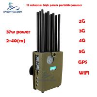 China Handheld 2.4g 5.8g Cell Phone Signal Jammer 12 Channels GSM CDMA for sale