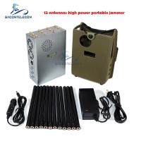 China GPSL1 Lojack Portable Signal Jammer with 37W Total Power 12 Bands Coverage and 40m Shielding Radius for sale