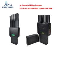 China 16 Bands Handheld Jammer with 20m Range and 2 Hours Battery Life for Mobile Phone Signal Blocking for sale