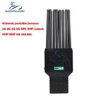 China ABS 18W Portable 5G Mobile Phone Signal Jammer with Full Bands Coverage and 20m Range for sale