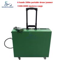 China 200W High Power 3km Distance Drone Signal Jammer with 6 Channels for UAV Anti-Drone Defense for sale
