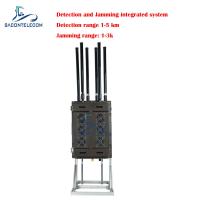 China 450W 8 Channels Outdoor Drone Jamming System with 1-5km Detection Range for sale