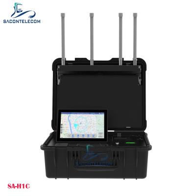 China Portable Suitcase UAV Drone Detector with 10km Detection Range and Multi-Frequency Capability for sale