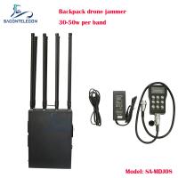 China 8 Bands 400W Power Backpack Drone Signal Jammer with 500-1500m Range for UAV Defense for sale