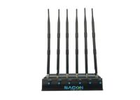 China 50m Range High Frequency Wireless Cell Phone Jammer with Car Charger for Mobile Signal Blocking for sale