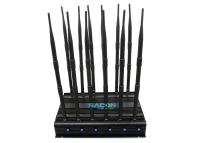 China 30 Watt 12 Bands Mobile Phone Signal Jammer with Good Cooling System for Conference Rooms and Exam Halls for sale