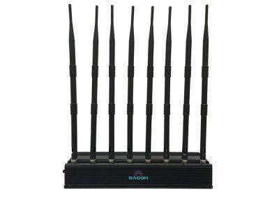 China VHF UHF Mobile Phone GPS Jammer with Omni Directional Antennas and 19W Output Power for sale