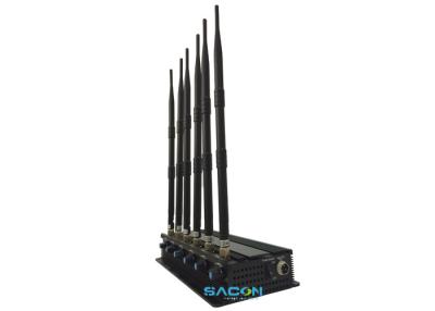 China 6 Omni-Directional Antennas 15W Output Power 50m Jamming Range Cell Phone Signal Jammer for Meeting Rooms for sale