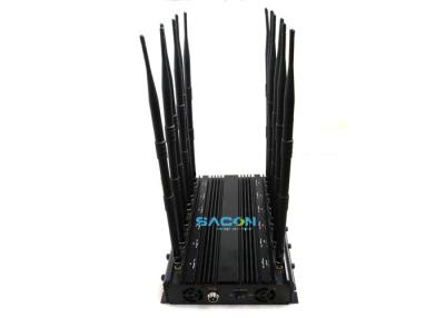 China 30W High Power 12 Bands Signal Jammer with 50m Range for Cell Phone and Wireless Signal Blocking for sale