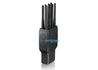 China 5.5W High Power Portable Signal Jammer with 8 Omni Antennas and 20M Jamming Range for sale