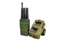 China Handheld Signal Jammer with 20m Jamming Range 4700mAh Battery and Multi-Frequency Control for sale