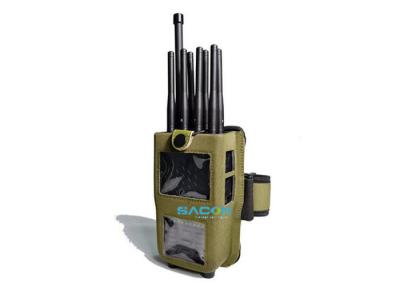 China Handheld 5.8G High Power Cell Phone Signal Jammer with 8 Bands and 4700mAh Battery for sale