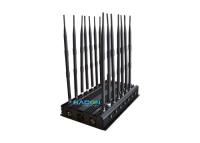 China 14 Bands 35W Output Power Cell Phone Jammer with 2-70M Jamming Range for VHF UHF Signals for sale