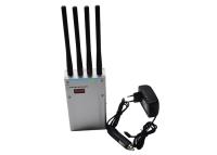 China Professional Digital Portable Signal Jammer with 6.5W Output Power 4 Antennas and 30m Jamming Range for sale