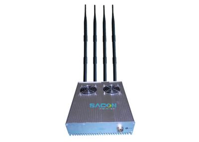 China 20W Output Power 4 Bands WiFi Signal Jammer with 50m Jamming Range for sale