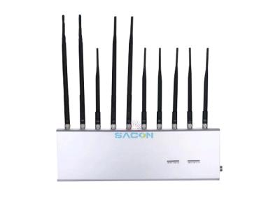 China 10 Bands High Gain Antenna Signal Jammer with 2W Output Power for School and Office Use for sale