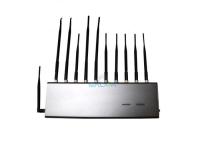 China 11 Antennas 22W High Power RF Signal Jammer with 25m Jamming Range for School and Conference Room for sale