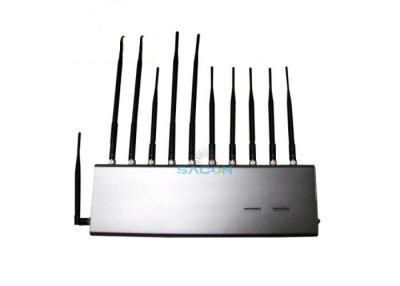 China 11 Antennas 22W High Power RF Signal Jammer with 25m Jamming Range for School and Conference Room for sale