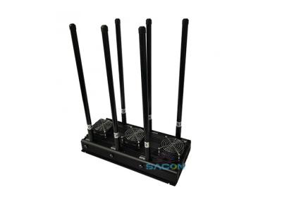 China 100W 6 Channels 3G 4G Signal Jammer with 150m Range for Prisons and Conference Rooms for sale