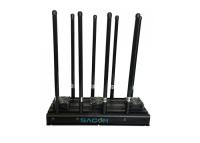 China 8 Bands 150W High Power Drone Signal Jammer with 1km Long Distance Anti Drone Jammer for sale