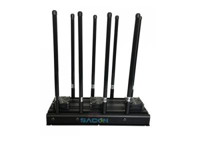 China 8 Bands 150W High Power Drone Signal Jammer with 1km Long Distance Anti Drone Jammer for sale