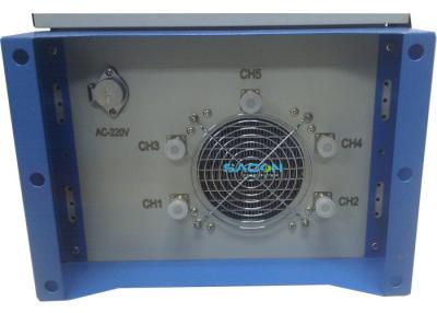 China Outdoor Waterproof Drone Signal Jammer with 215W Power and 5 Bands for UAV Neutralization for sale