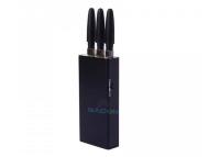China 3 Antennas Pocket Cell Phone Jammer with 2000mA Battery and 5m Jamming Range for sale