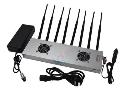 China 16W High Power Signal Jammer with 8 Bands and 30m Jamming Range for 2G 3G 4G WiFi Blocking for sale