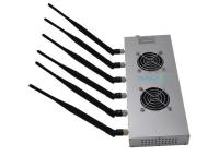 China High Power 12W 6 Bands Cell Phone Jammer with 30m Range for Library and Secure Areas for sale