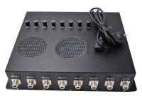 China Black 80W High Power Vehicle Mounted Jammer with Adjustable 8 Bands and Up to 80m Range for sale