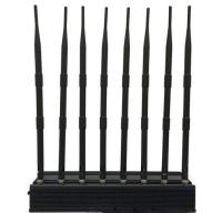 China 20W Desktop GPS Jammer with 40m Jamming Range and Cooling Fans for Car and Cell Phone Signal Blocking for sale